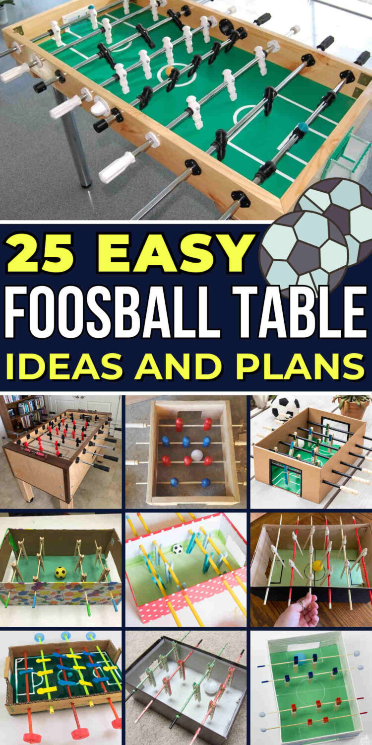 25 Fun DIY Foosball Table Ideas for Your Game Room