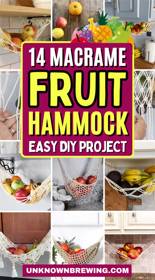 14 DIY Macramé Fruit Hammock Ideas for Decorative Function