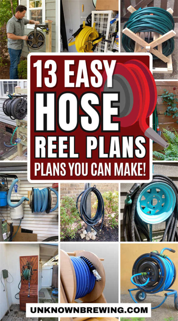 13 Practical DIY Hose Reel Plans for Organized Gardening