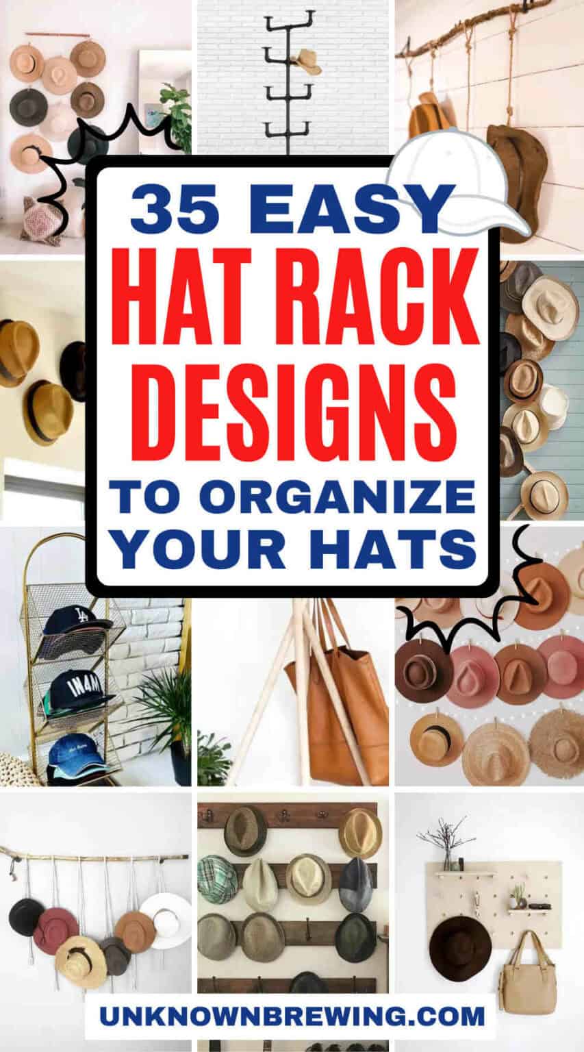 23 DIY Hat Rack Designs for Home Organization