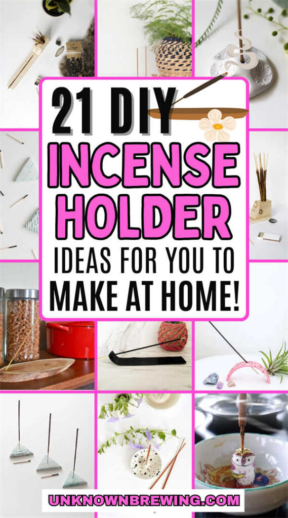 21 DIY Incense Holder Designs for Aromatic Enjoyment