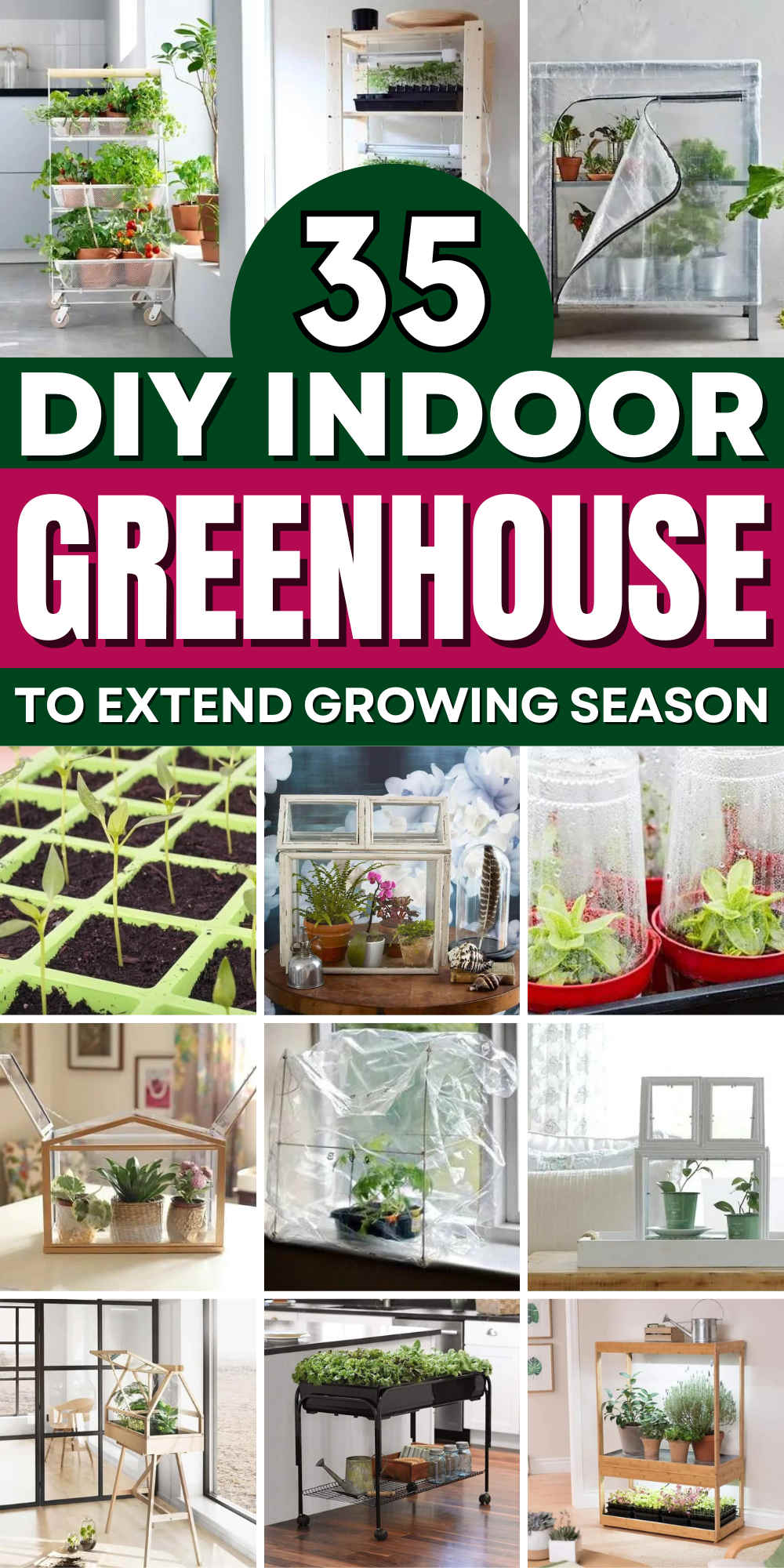 35 Innovative DIY Indoor Greenhouse Ideas for Growing Fresh Herbs