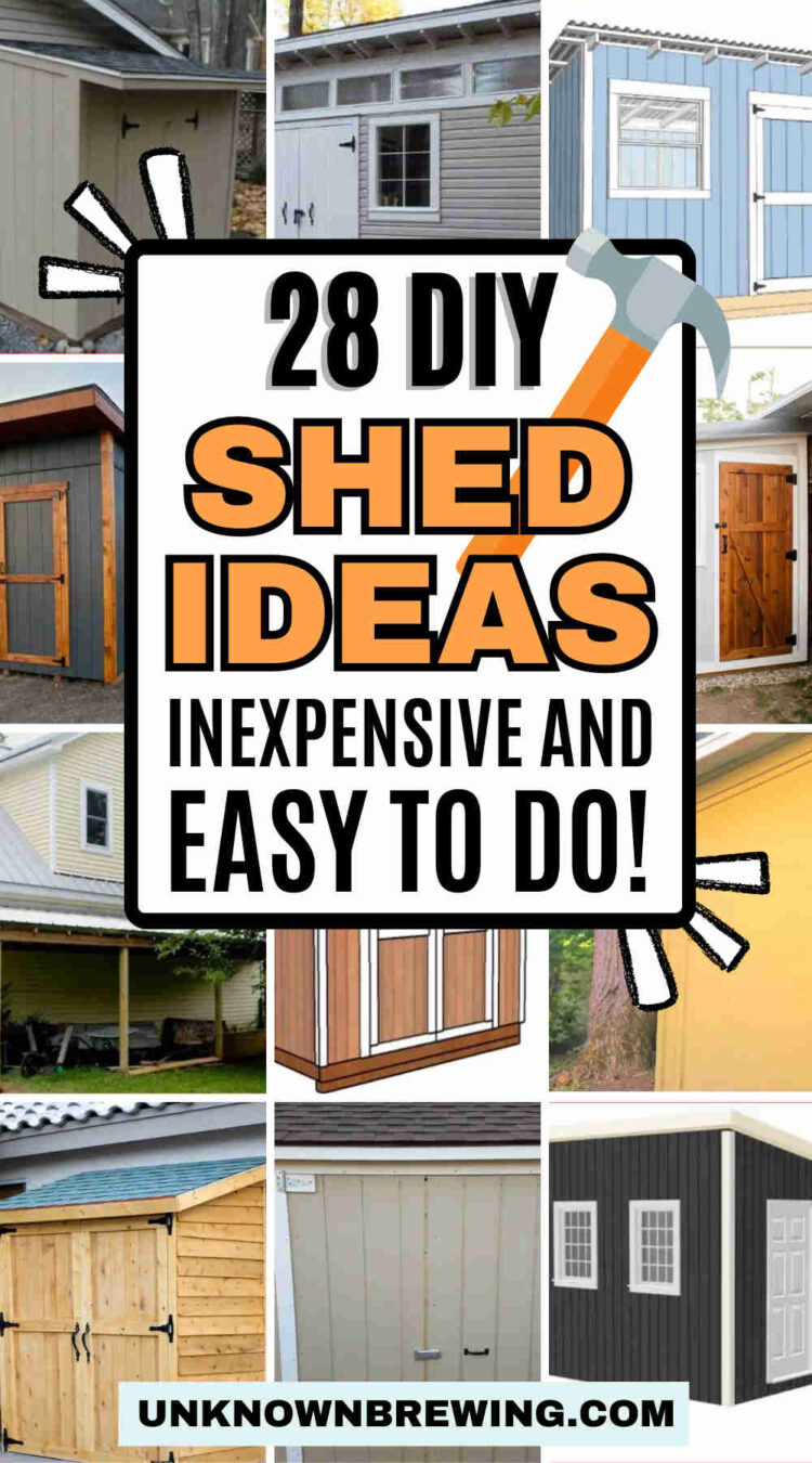 28 Creative DIY Lean-to Shed Designs for Your Backyard