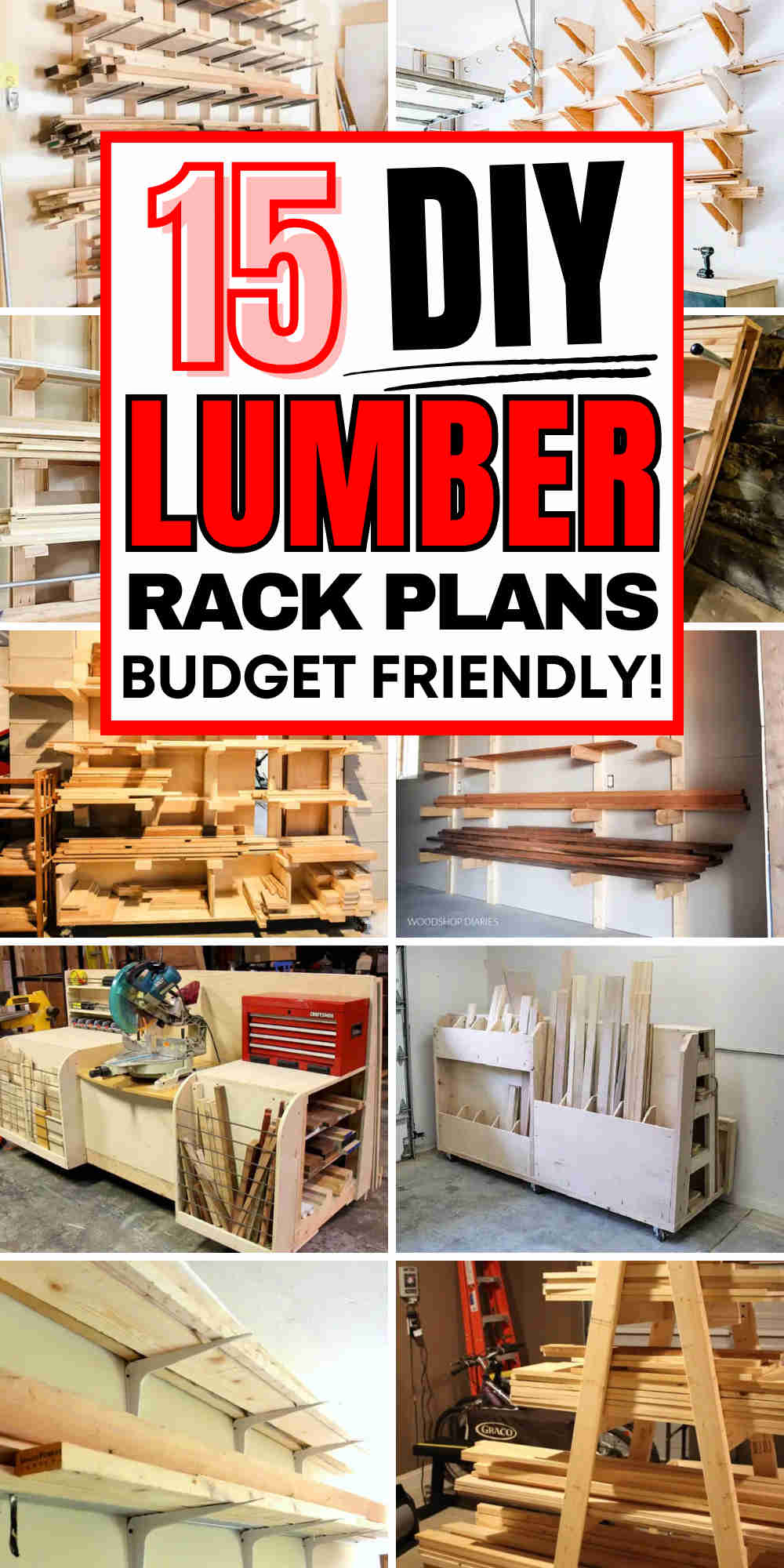 15 Simple DIY Lumber Rack Ideas for Maximizing Space