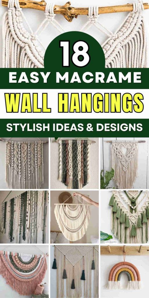 18 Easy DIY Macrame Wall Hangings Ideas & Plans