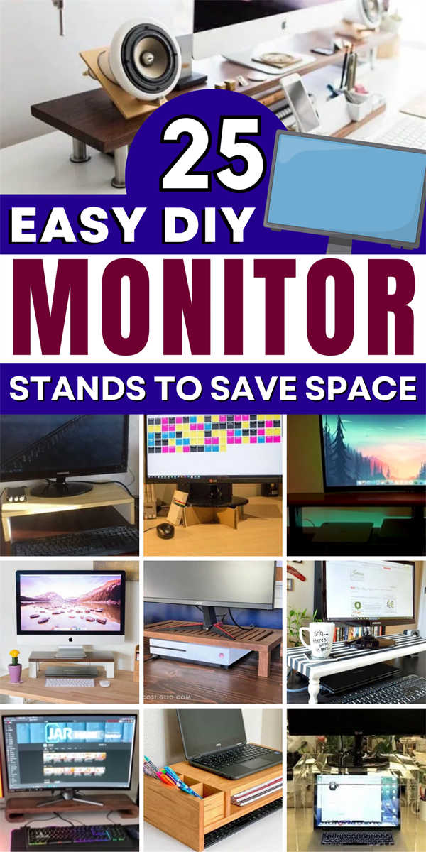 25 Creative DIY Monitor Stand Designs for Home Offices