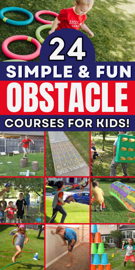 24 DIY Obstacle Courses for Kids