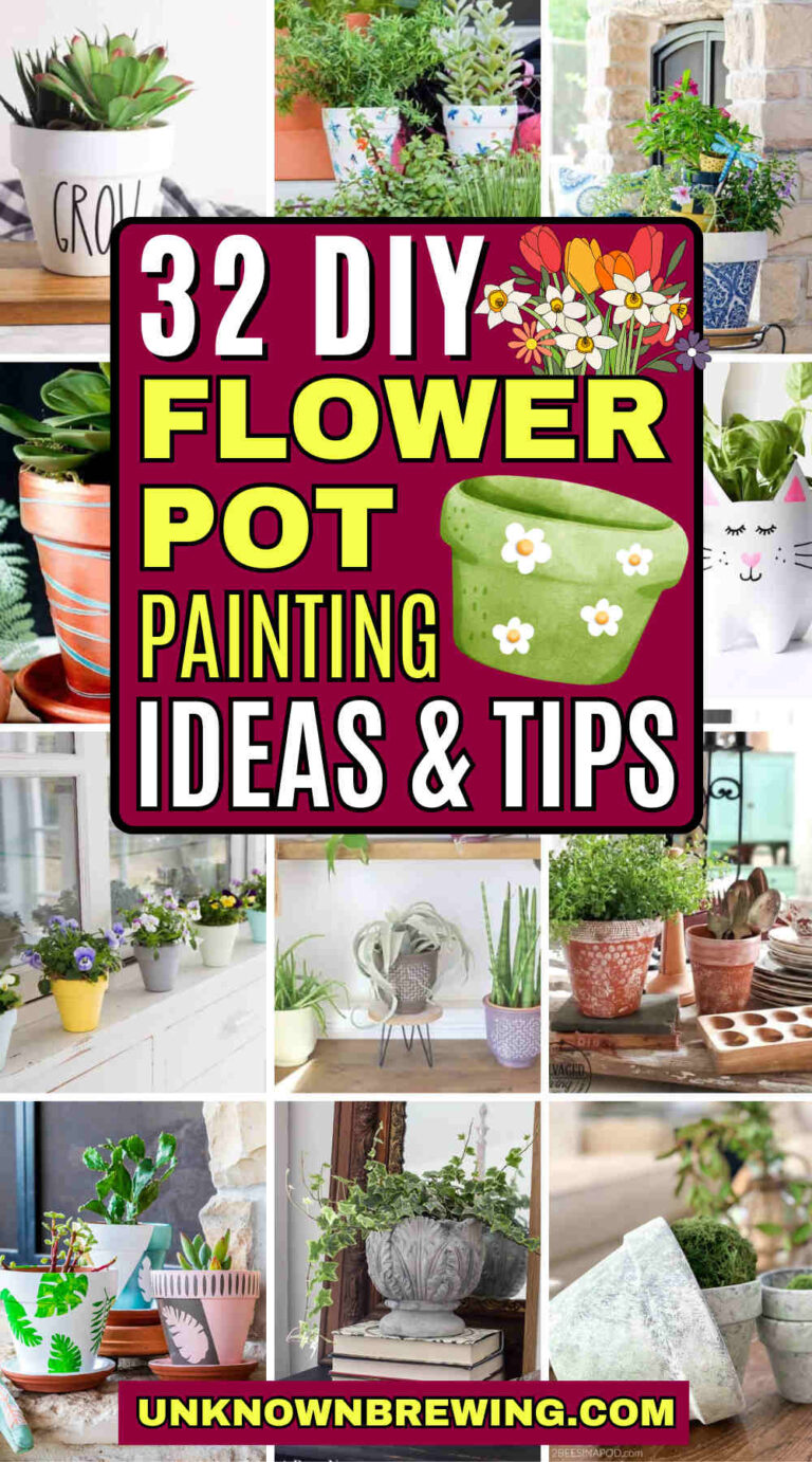 32 Gorgeous DIY Painted Flower Pots for Your Garden