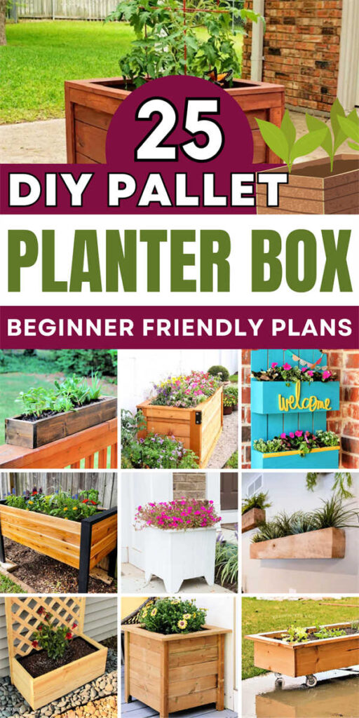 26 Easy DIY Pallet Planter Box Plans for a Stylish Garden
