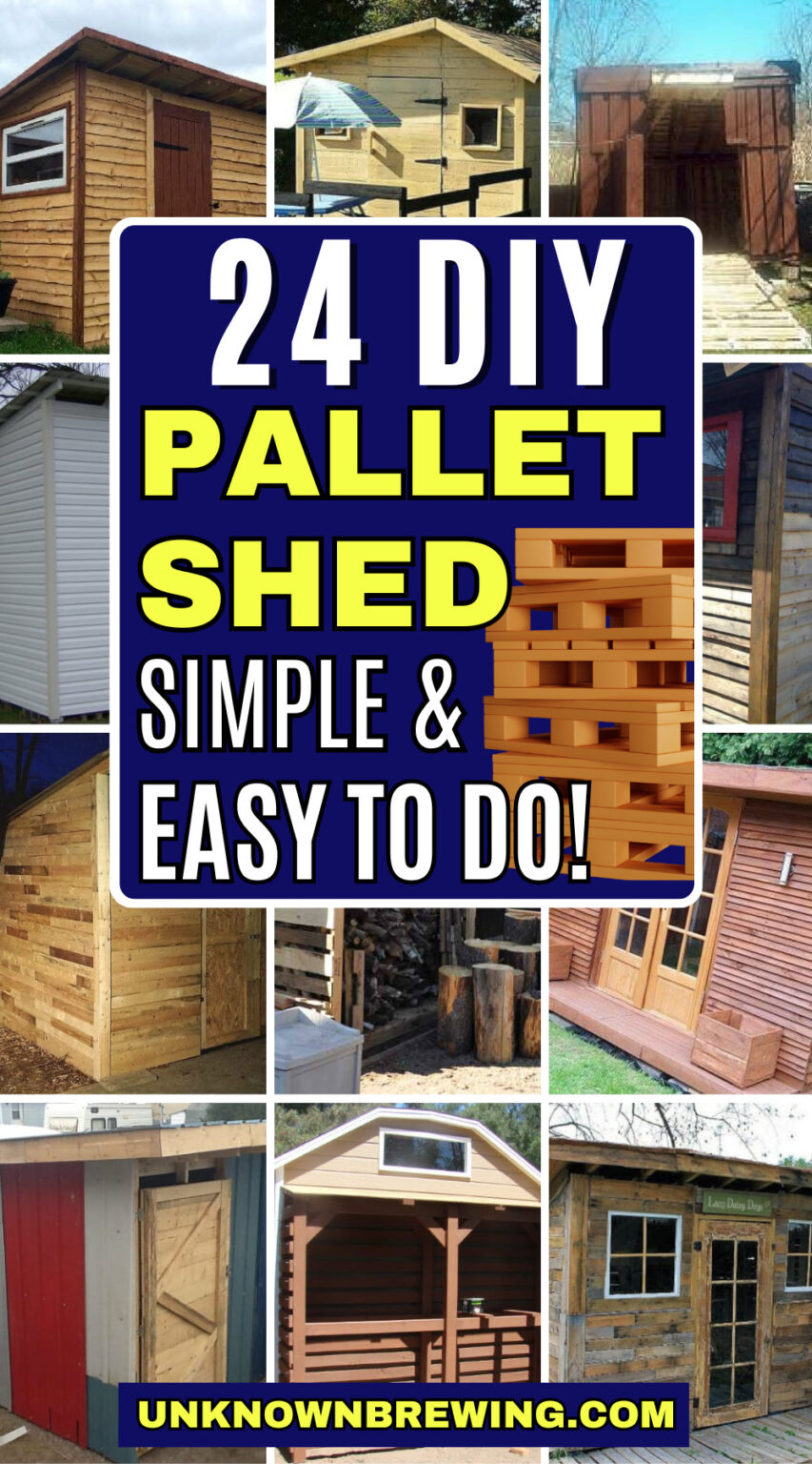 24 Creative DIY Pallet Shed Plans for a Functional Outdoor Space