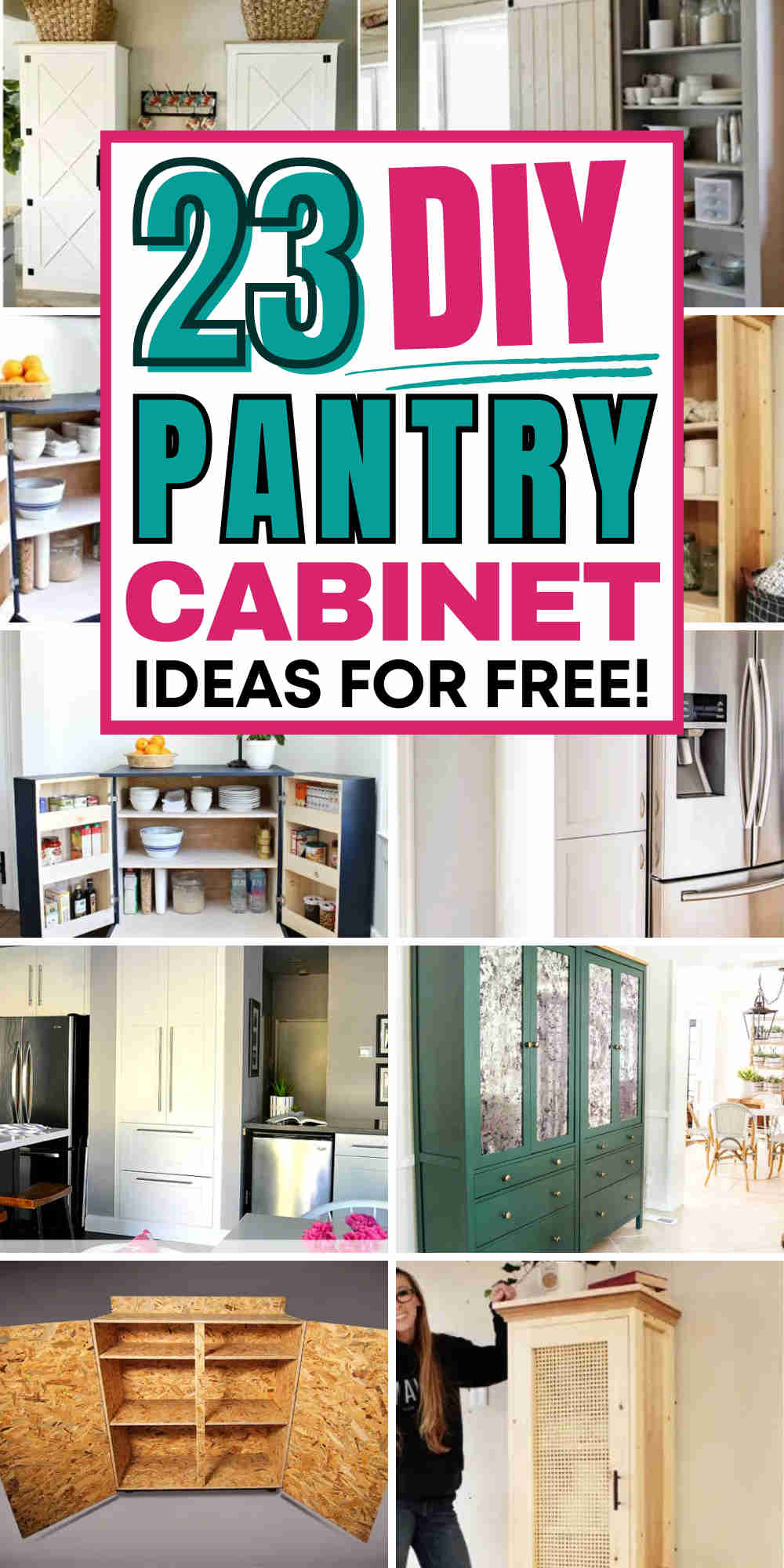 23 Creative DIY Pantry Cabinet Plans for Organized Storage