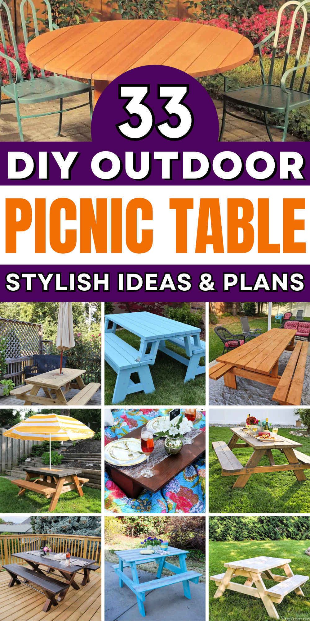 33 DIY Picnic Table Plans: Build Your Own Outdoor Table