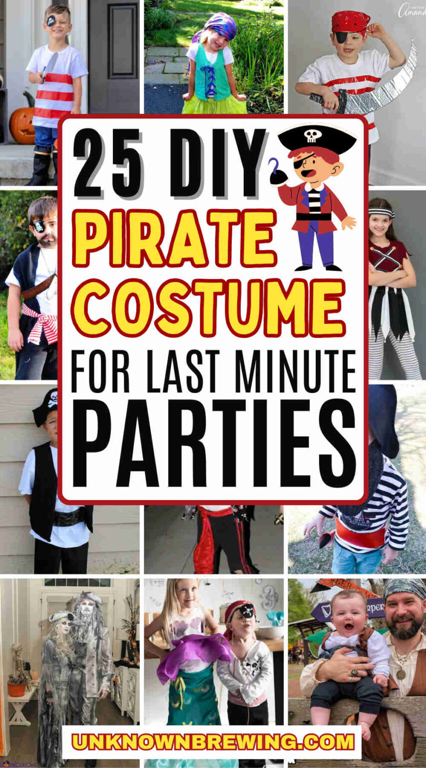 25 Fun DIY Pirate Costume Ideas for an Adventure-Ready Look
