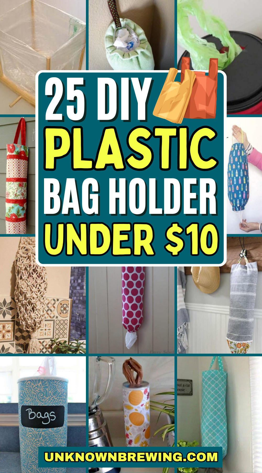 25 Practical DIY Plastic Bag Holder Ideas for Organizing