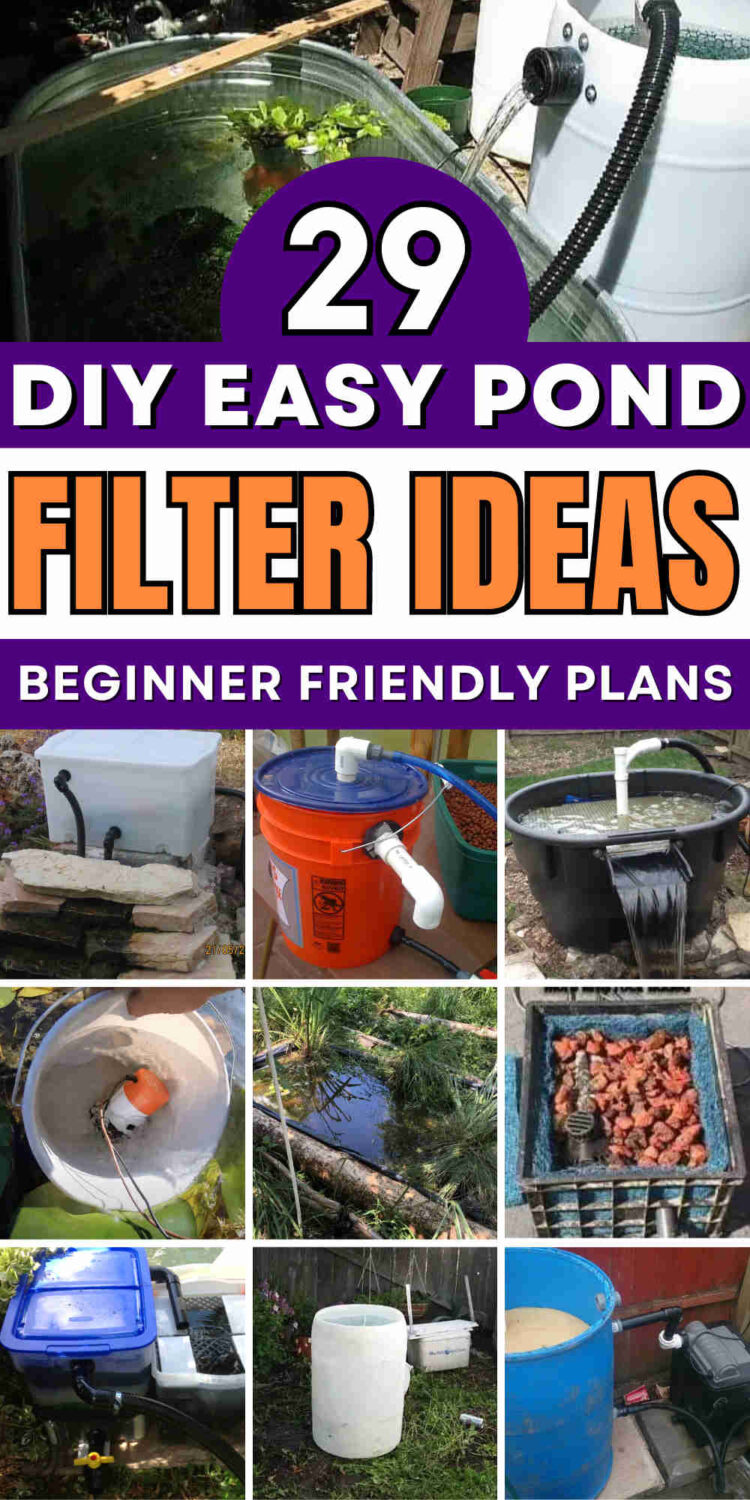 29 Effective DIY Pond Filter Designs & Plans