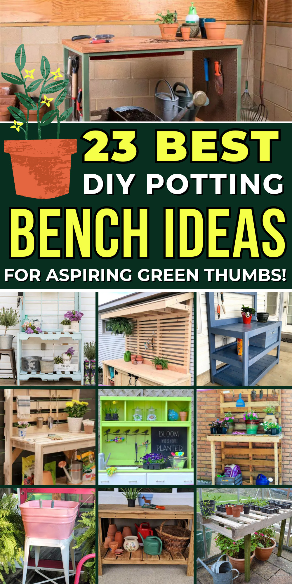 23 Practical DIY Potting Bench Plans for Your Garden Projects