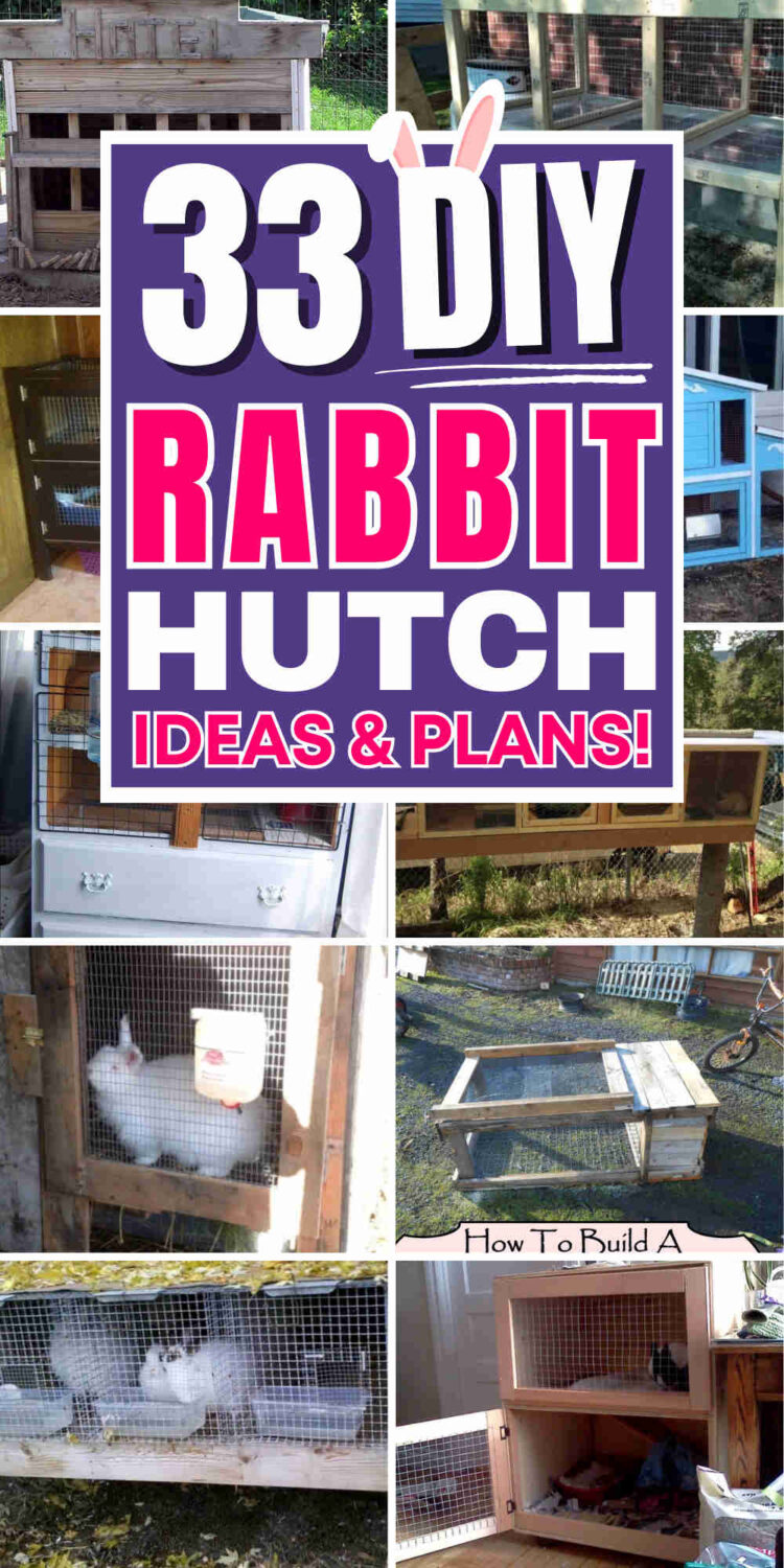 33 Ingenious DIY Rabbit Hutch Designs