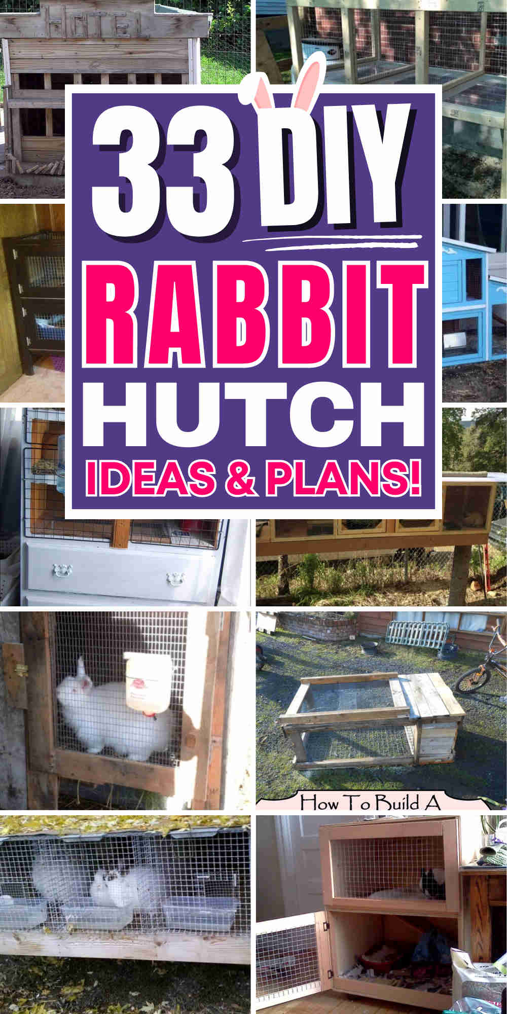 33 Ingenious DIY Rabbit Hutch Designs