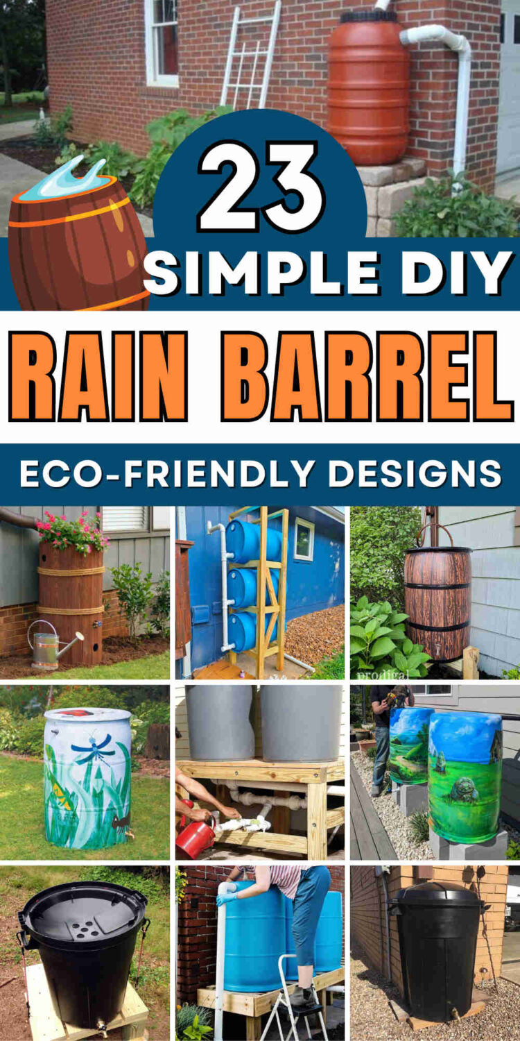 23 Creative DIY Rain Barrel Designs for Sustainable Water Collection