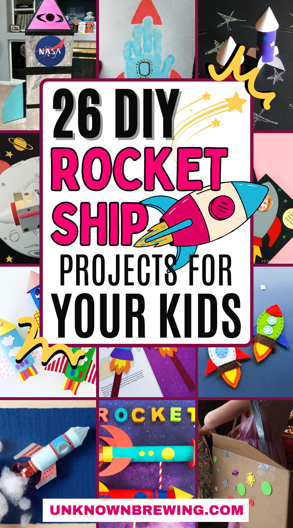 26 Fun DIY Rocketship Crafts for Kids' Creativity