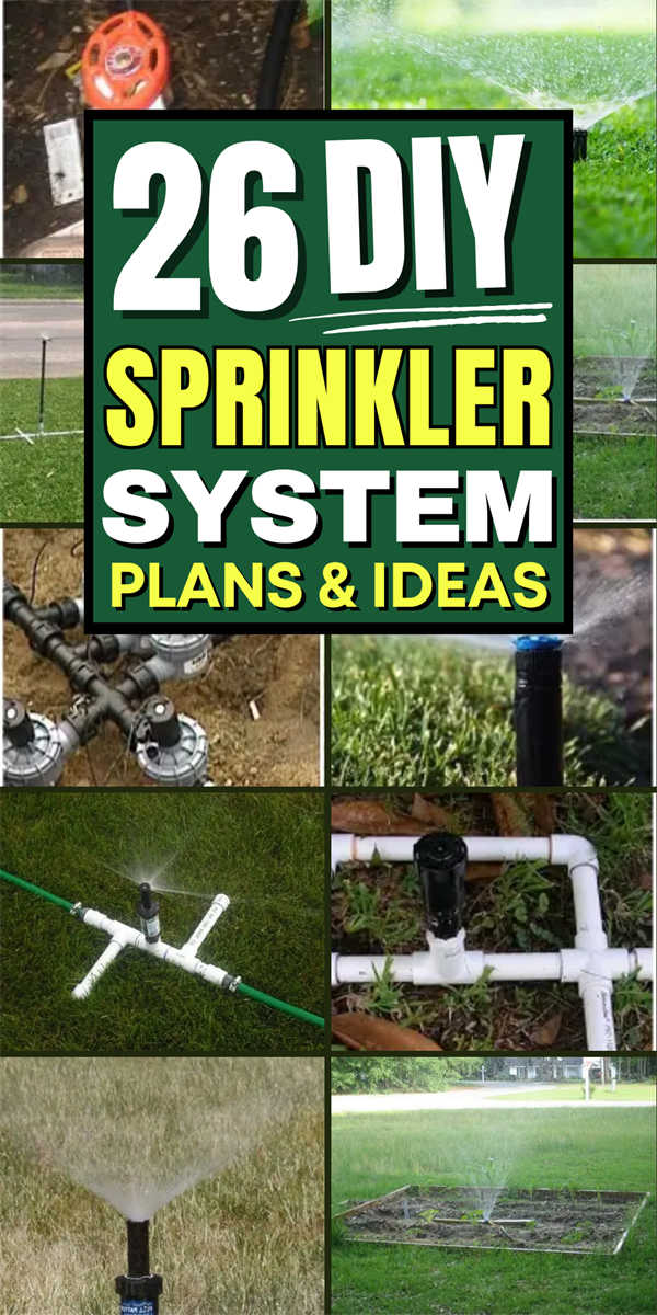 26 DIY Sprinkler System Ideas for Efficient Watering