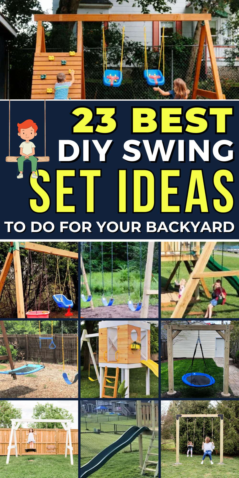 23 Fun DIY Swing Set Plans for Hours of Backyard Entertainment