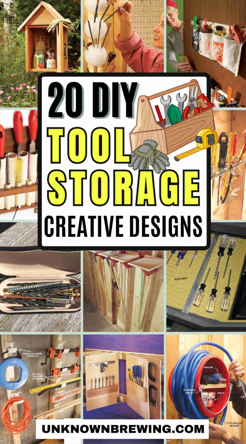 20 Clever DIY Tool Storage Ideas for an Organized Workshop