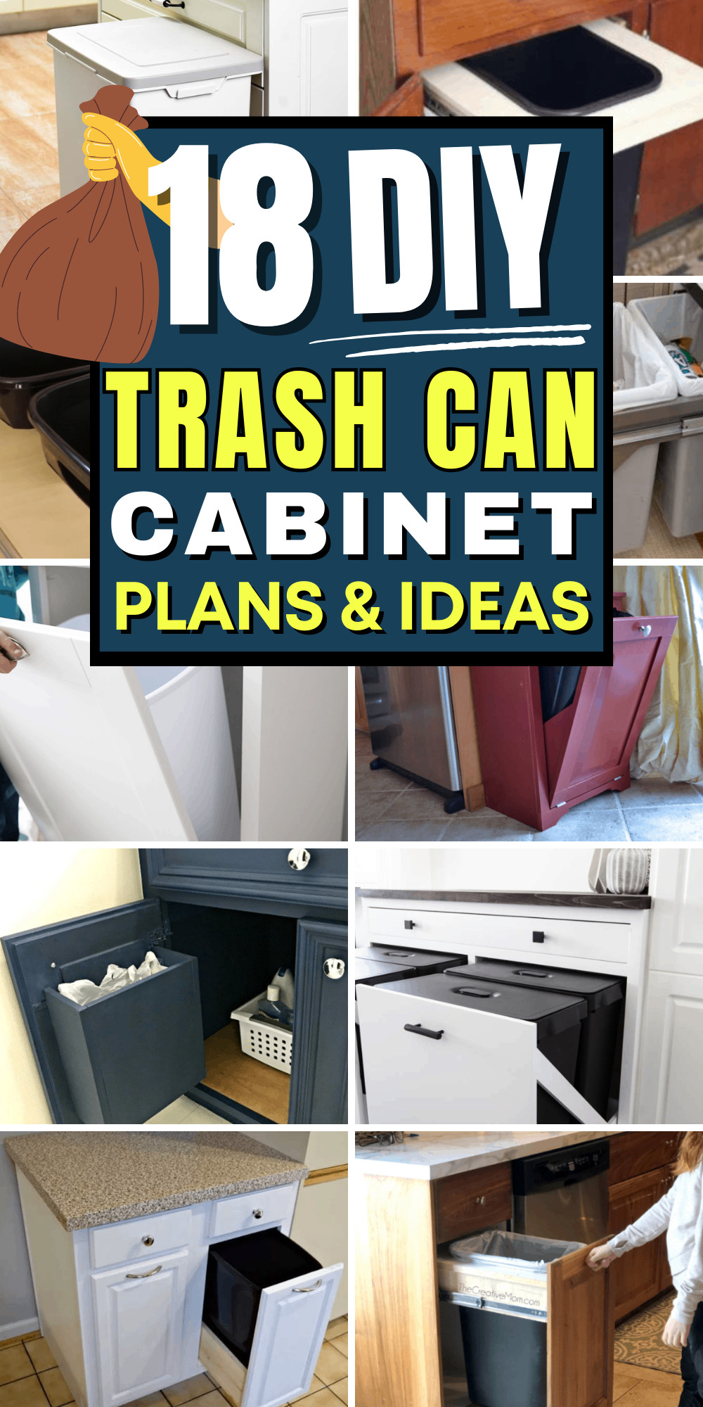 18 Smart DIY Trash Can Cabinet Ideas for Neat and Tidy Spaces