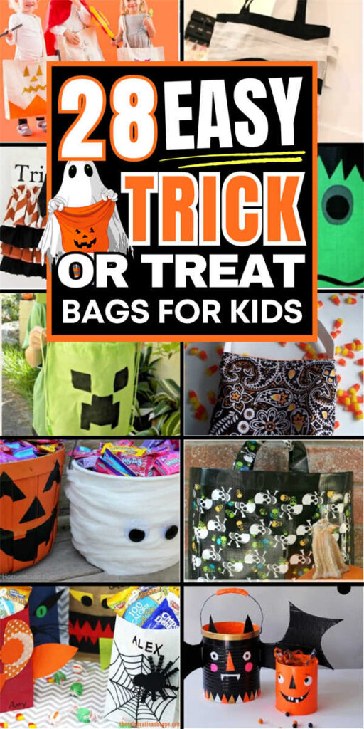 28 Fun DIY Trick or Treat Bag Designs for Halloween