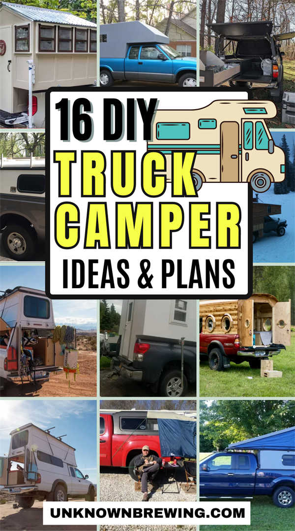 16 Creative DIY Truck Camper Ideas for Adventurous Travelers