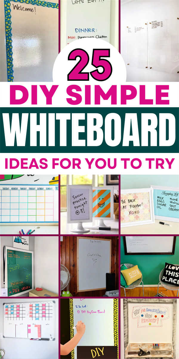 25 Fun DIY Whiteboard Ideas for Organized Spaces