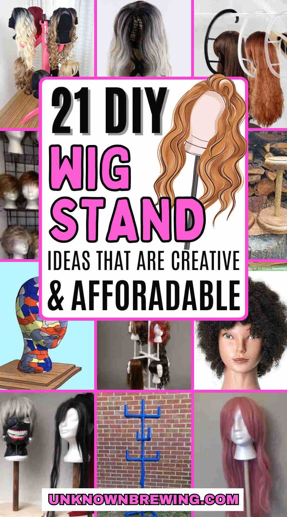 21 DIY Wig Stand Ideas: Creative and Affordable Options