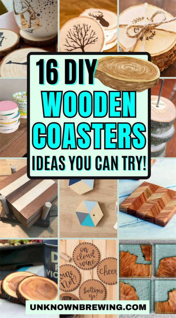 16 Rustic DIY Wooden Coasters Ideas for Your Home
