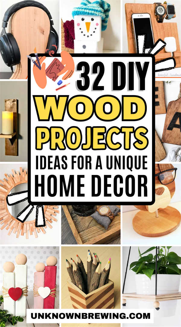 32 Creative DIY Wood Craft Ideas for Every Skill Level1