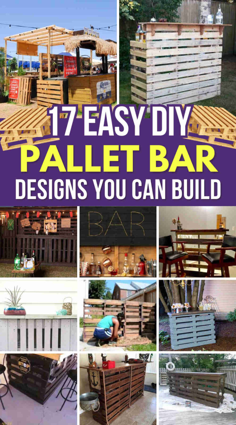 17 Unique DIY Pallet Bar Designs for Trendy Entertaining