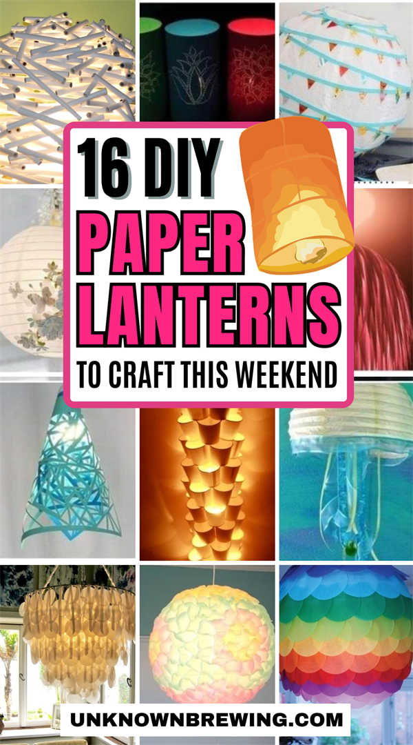 16 DIY Paper Lanterns and Lamps Ideas for Festive Occasions