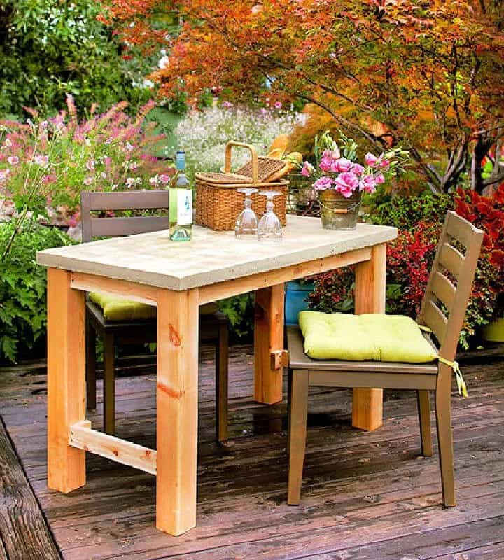 25 Creative DIY Outdoor Table Designs to Enhance Your Garden