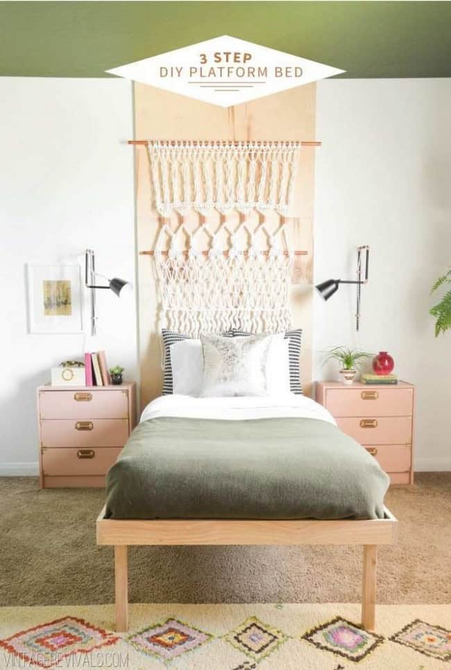 27 Creative DIY Platform Bed Designs to Maximize Space