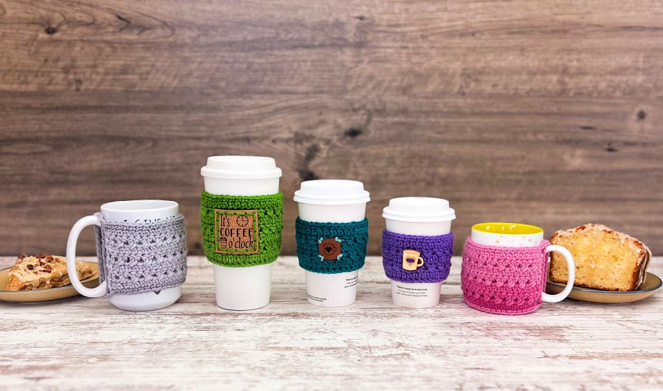 25 Free Crochet Cup Cozy Patterns for Your Favorite Drinks