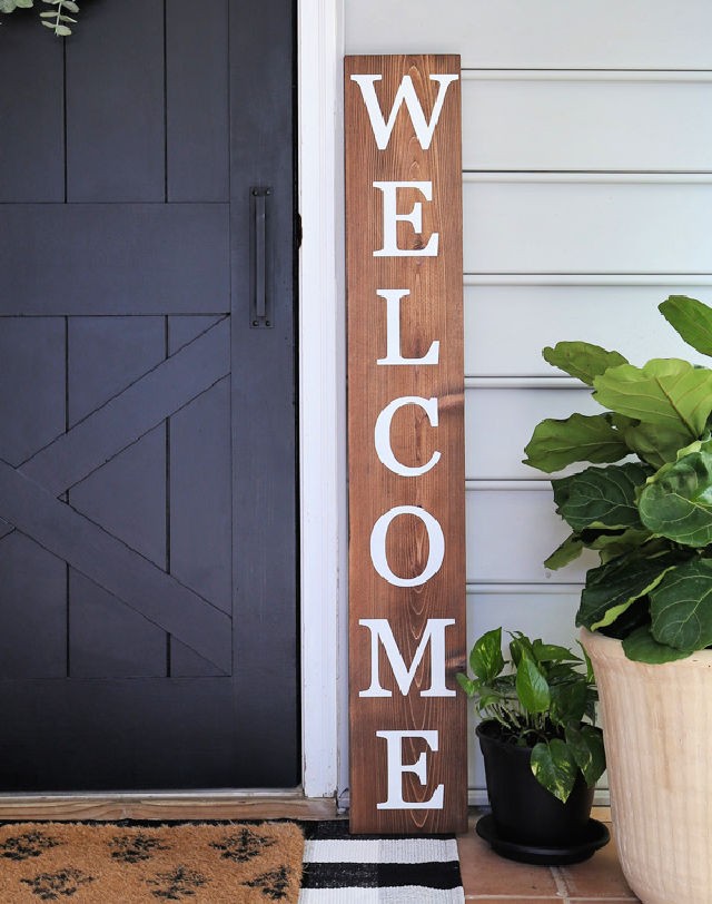 36 Beautiful Diy Welcome Signs For Your Front Porch