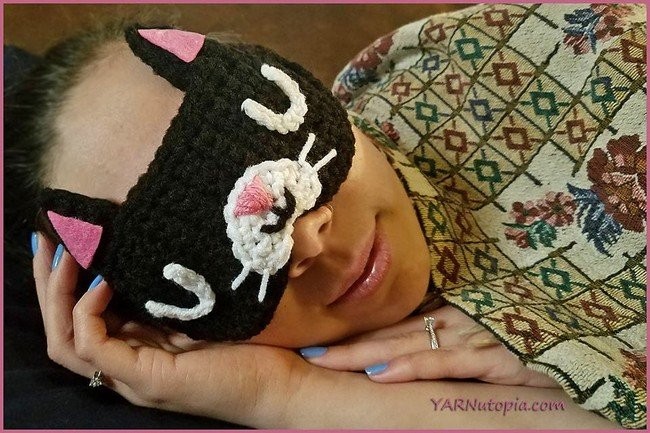 17 Free Crochet Sleep Mask Patterns for Restful Nights