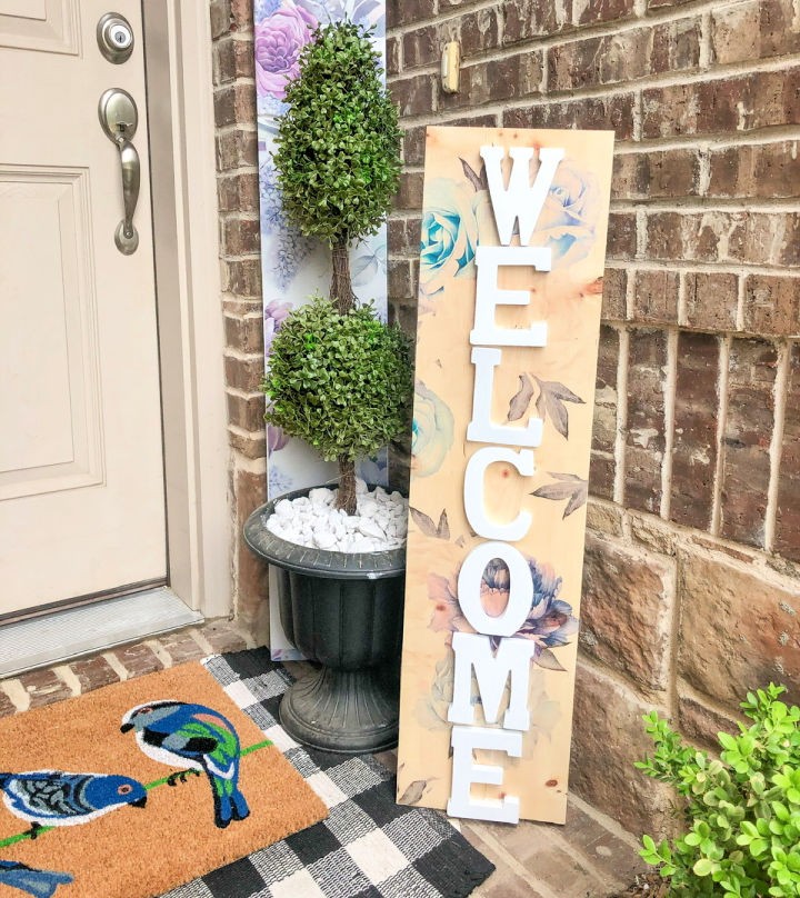 36 Beautiful Diy Welcome Signs For Your Front Porch