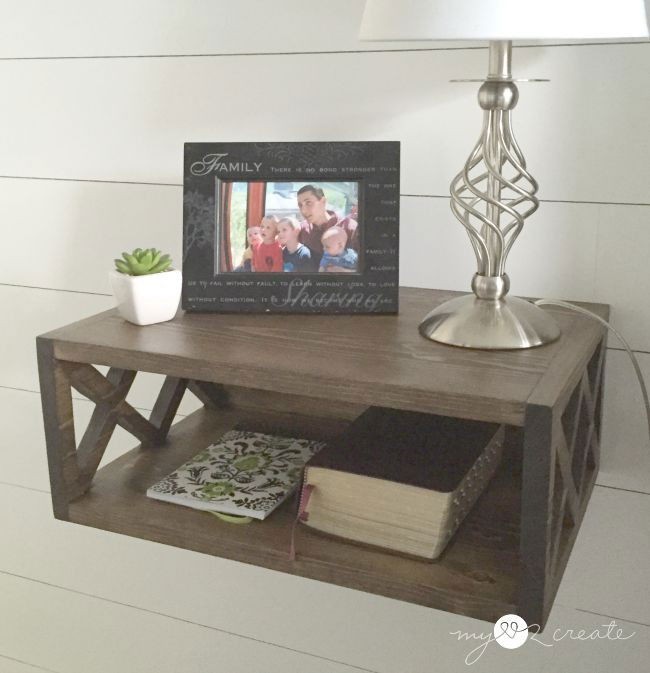 35+ Creative DIY Floating Nightstand Designs