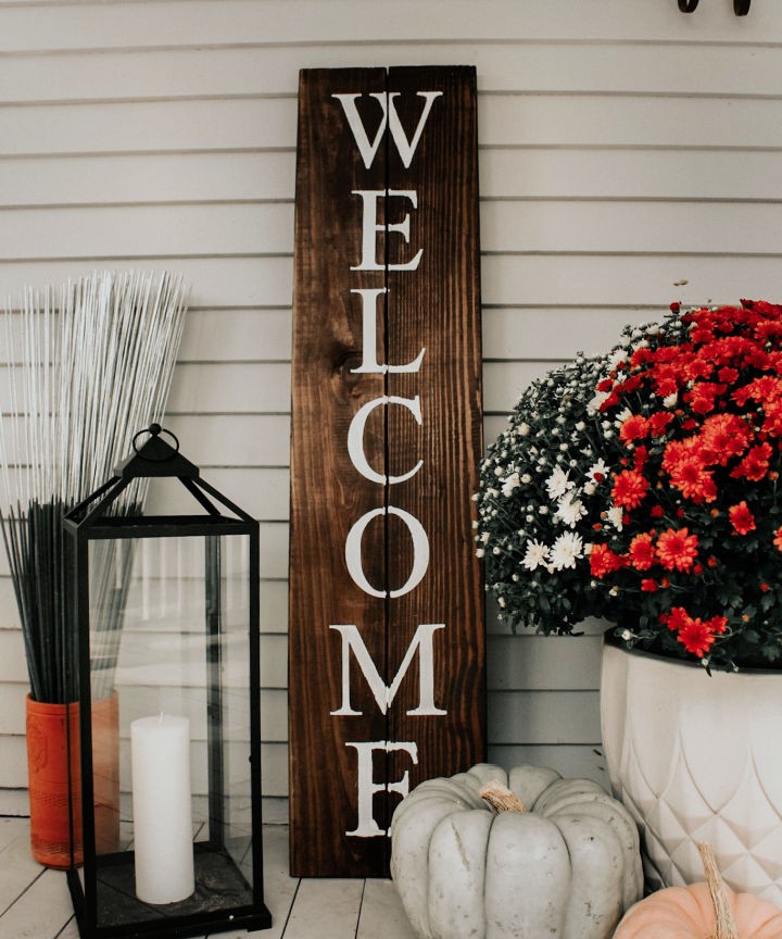 36 Beautiful Diy Welcome Signs For Your Front Porch