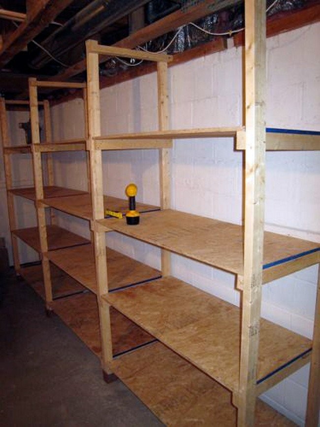17 Practical DIY Basement Shelving Designs for Every Space
