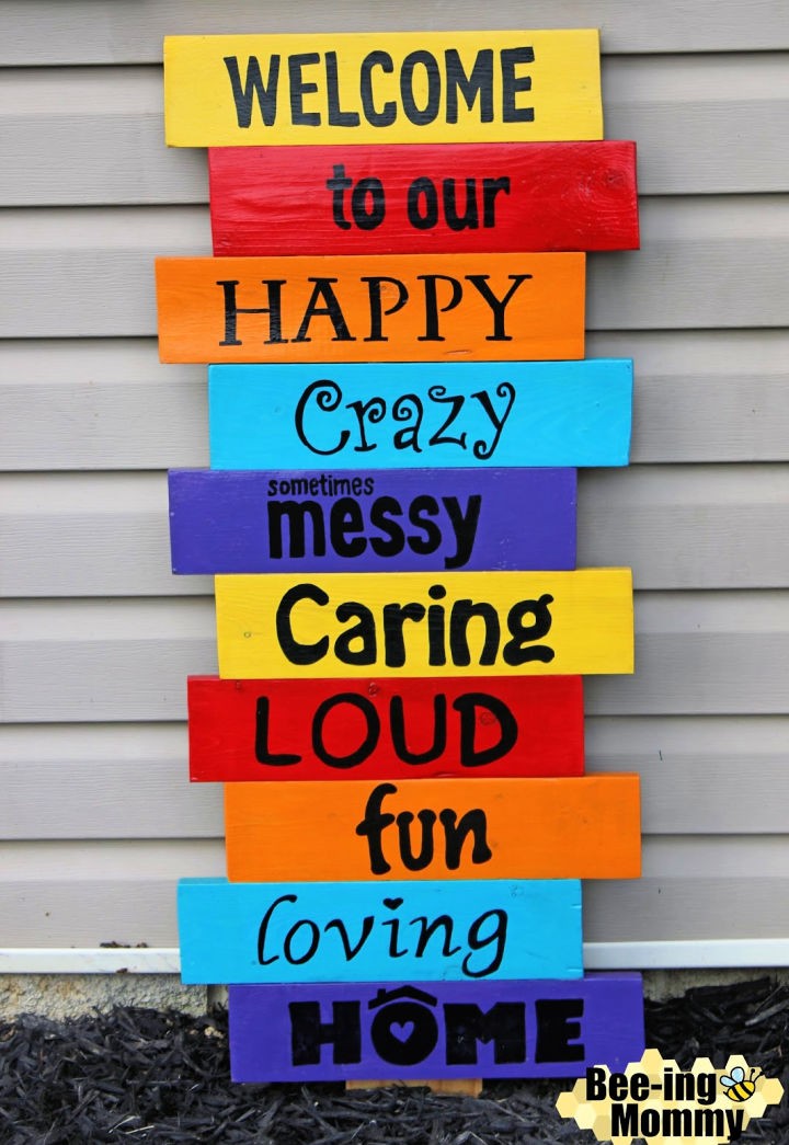 36 Beautiful Diy Welcome Signs For Your Front Porch