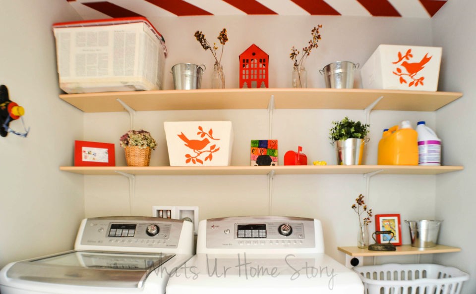 15 DIY Laundry Room Shelves for Organized Storage