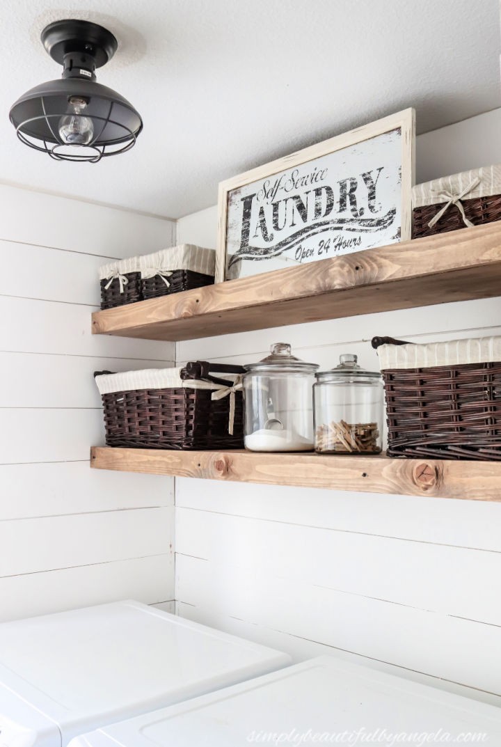 15 DIY Laundry Room Shelves for Organized Storage