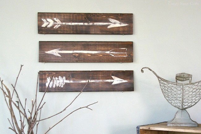 24 Creative DIY Wooden Arrow Ideas for Rustic Decor