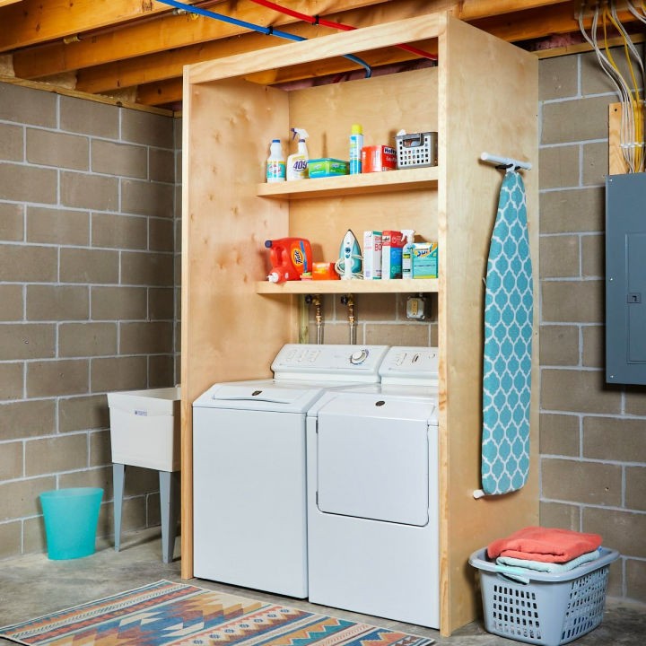 15 DIY Laundry Room Shelves for Organized Storage